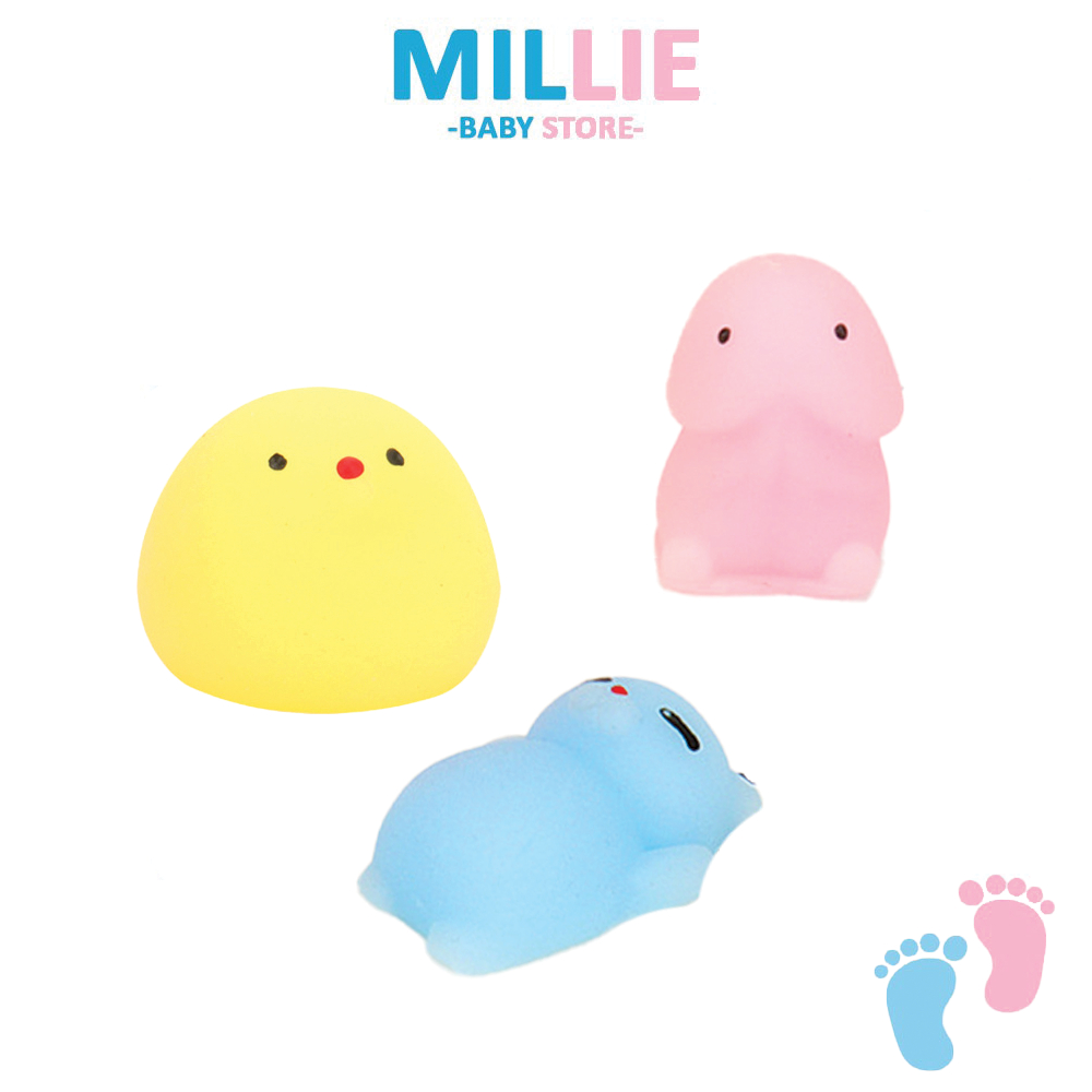 MILLIE Colorful Cute Animal Shape Dumpling Pinch Toys Stretchable ...