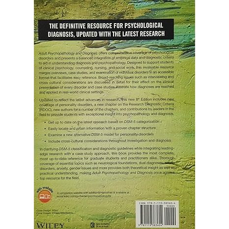 Adult Psychopathology and Diagnosis (defect - book cover) | Shopee Malaysia
