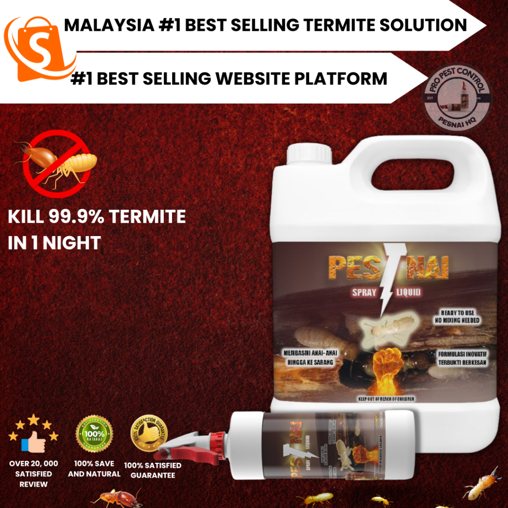 TERMITE SOLUTION🔥SPRAY ANAI-ANAI🔥 RUMAH SELAMAT TANPA ANAI-ANAI DENGAN RACUN PESNAI🔥 | Shopee ...