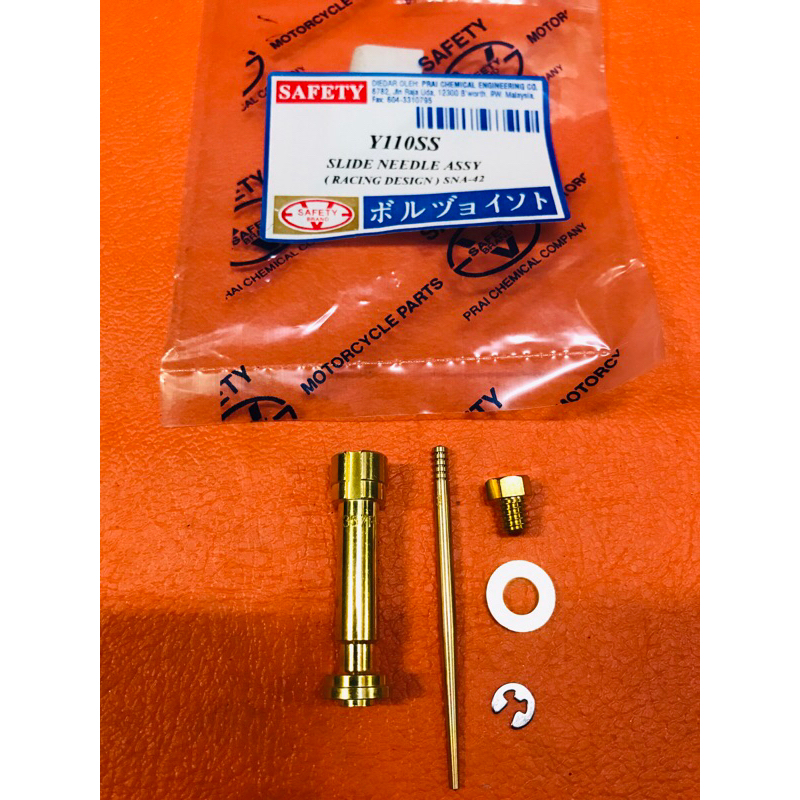 SAFETY Y110 SS2 SLIDE NEEDLE ASSY JARUM CARBURETOR SET | Shopee Malaysia