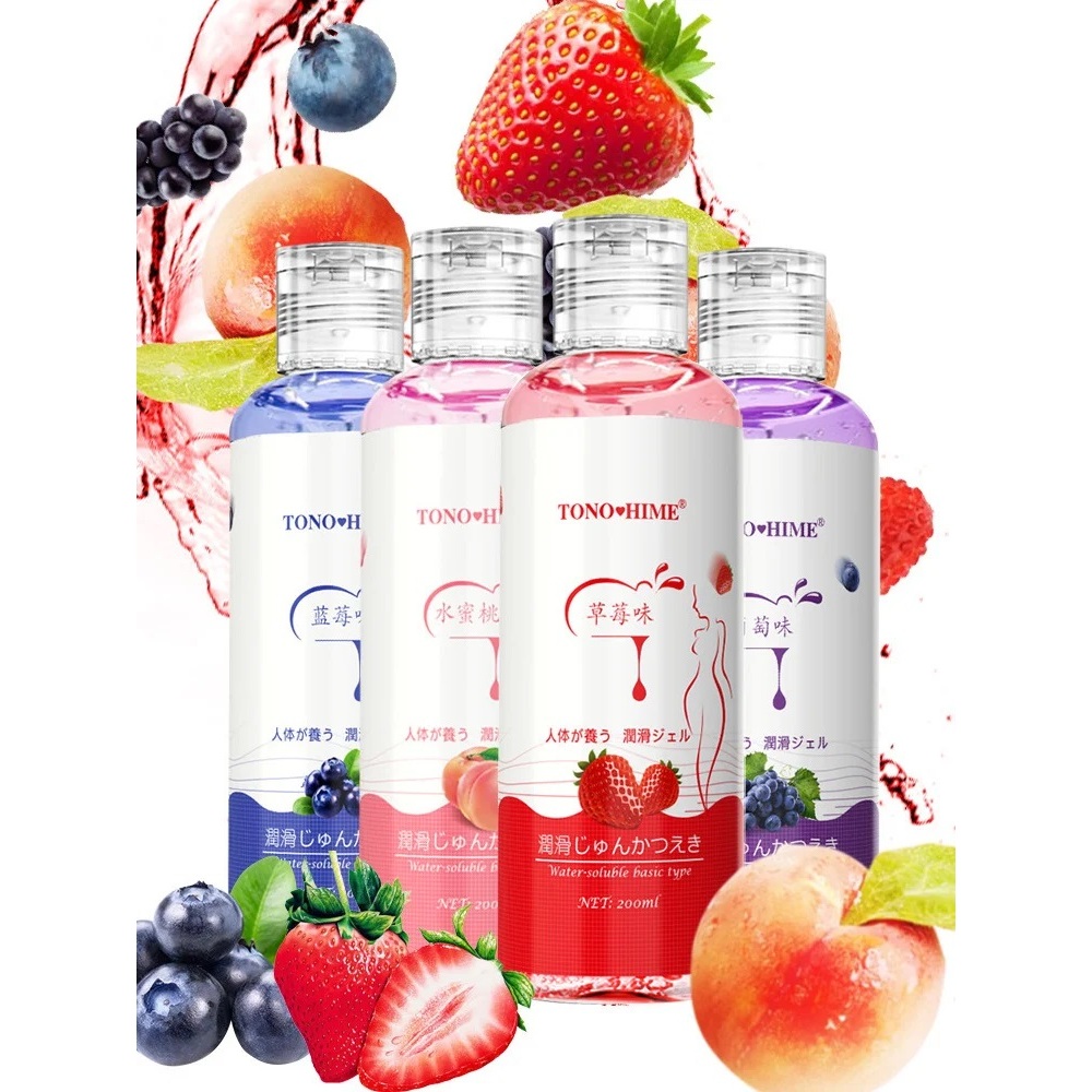 200ml Big Lubricant Fruit Strawberry Peach Grape Blueberry Cool Warm ...