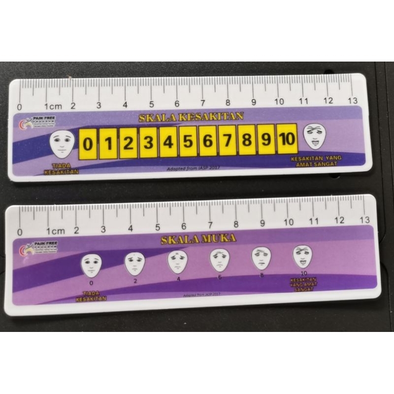 Ruler Pain Score Pembaris Skala Kesakitan | Shopee Malaysia