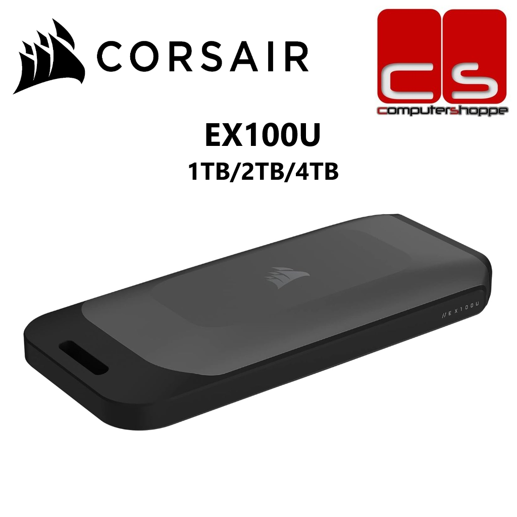 Corsair EX100U Portable Solid State USB Type-C Storage Drive - 1TB/2TB ...