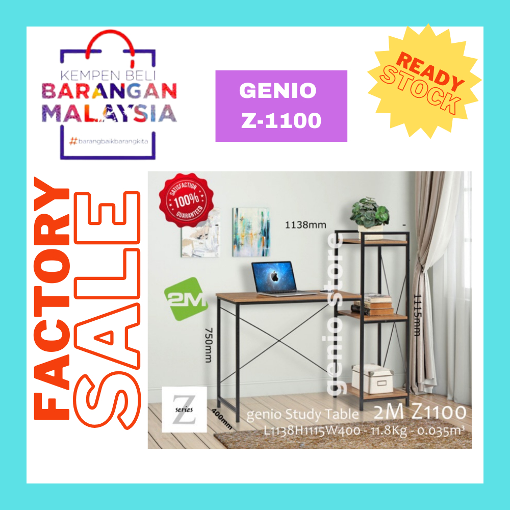 2M-Z1100 Genio Study Table / Meja Belajar Genio | Shopee Malaysia