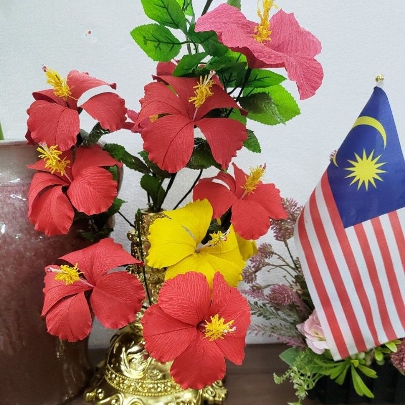 Bunga raya kertas crepe | Shopee Malaysia