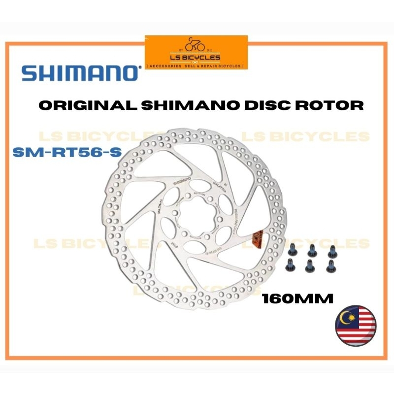 100% ORIGINAL Shimano RT56 Deore Disc Brake Rotor Plate 160mm Ready ...