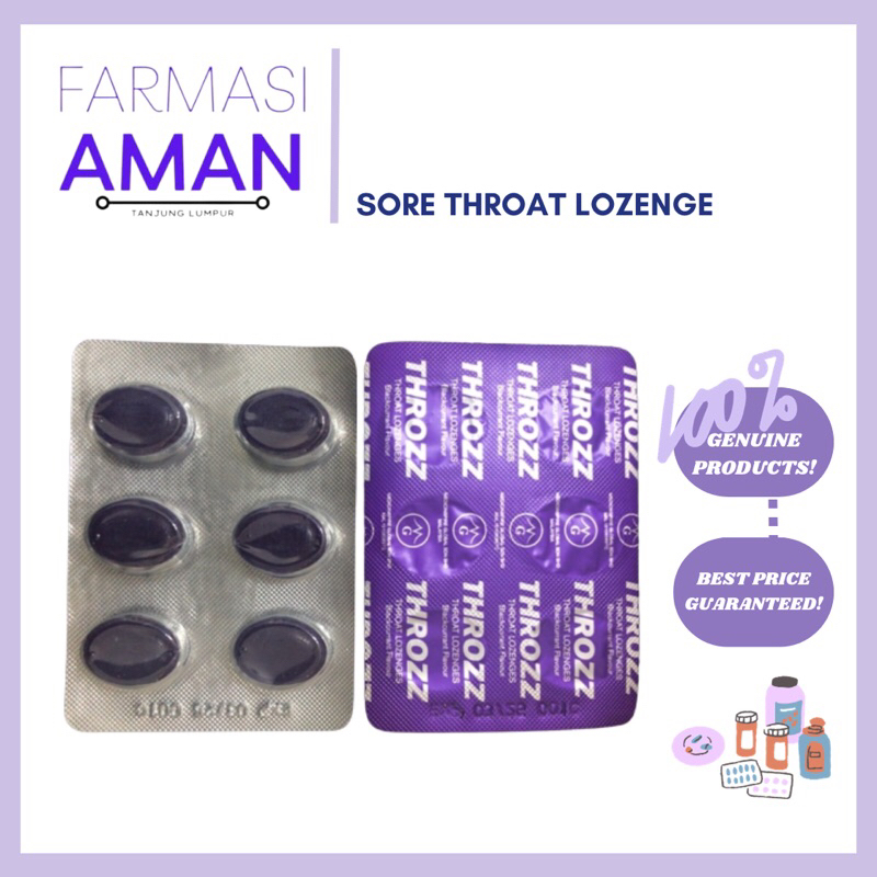 Throzz Throat Lozenges Blackcurrant Flavour 6’s | Shopee Malaysia