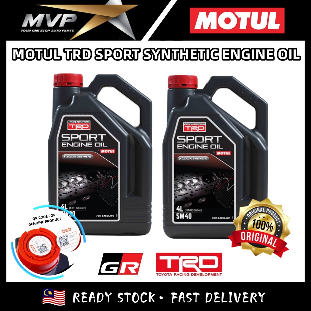 Motul TRD Sport Toyota Performance Engine Oil 100% Original For Vios ...