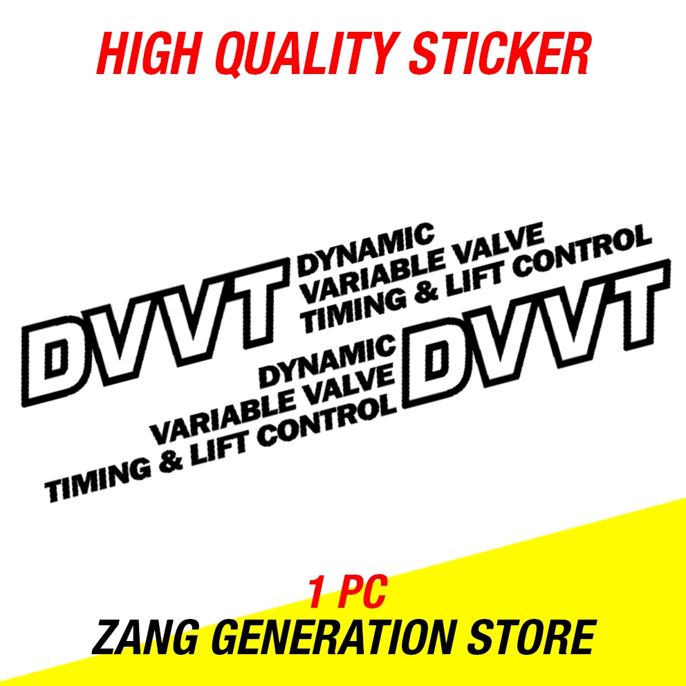 NON REFLECTIVE STICKER CAR KERETA DVVT FOR PERODUA MYVI VIVA ALZA BEZZA ...