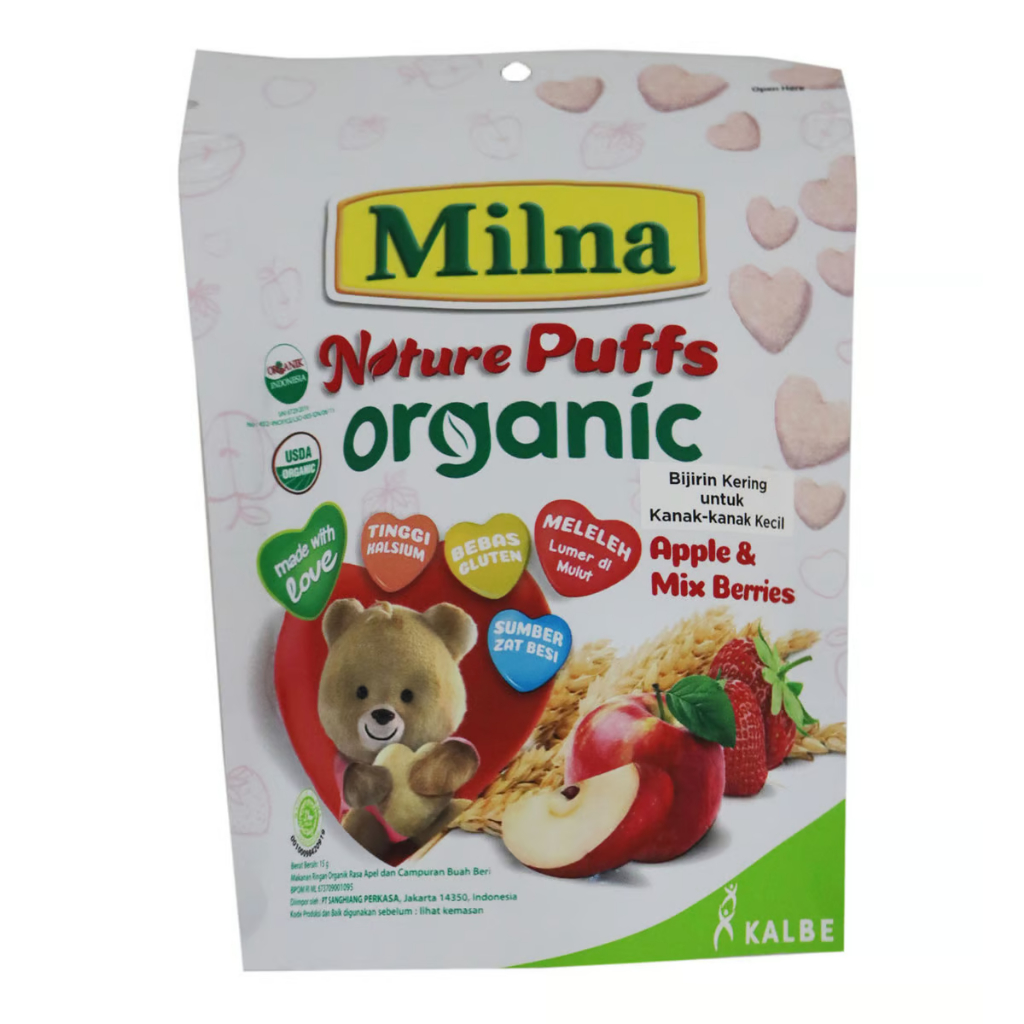 Milna Nature Puff Organic 15g | Shopee Malaysia