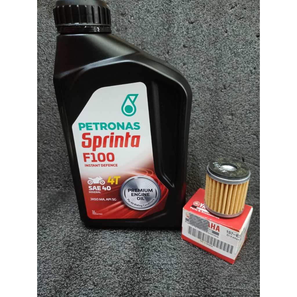 FREE OIL FILTER PETRONAS 4T SPRINTA F100 (SAE40) MOTORCYCLE OIL 100% ORIGINAL | Shopee Malaysia
