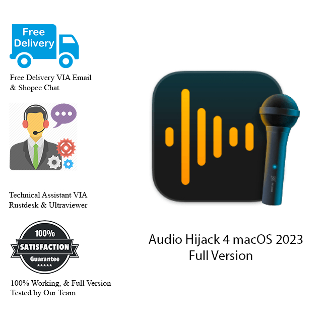 Audio Hijack 4 macOS 2025 Full Version | Shopee Malaysia
