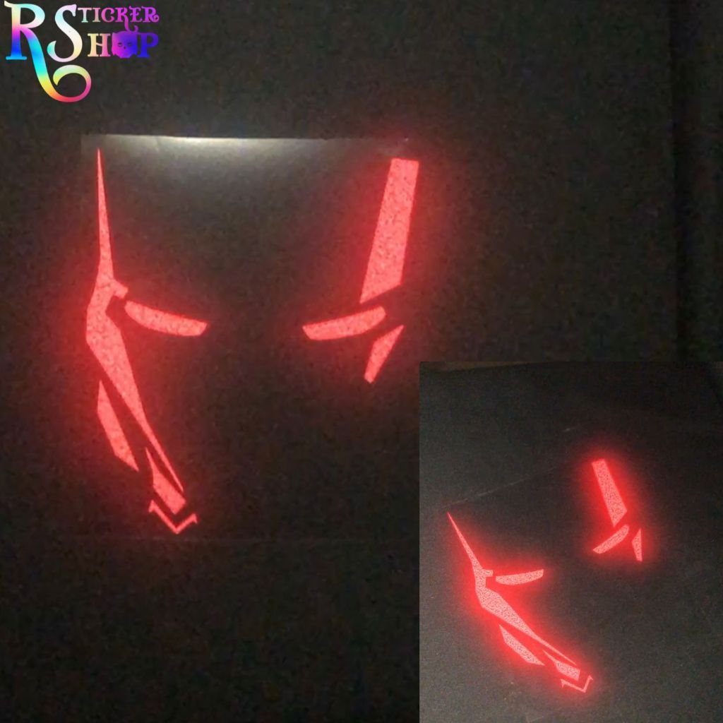 Car Stickers Iron Man Reflective Decoration For Fuel Tank Cap ...