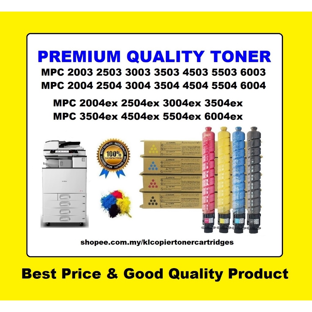 Ricoh MPC3003 Toner Cartridge ink mpc2003 c2503 mpc3503 mpc4503 mpc5503 mpc6003 mpc2004 mpc2504 ...