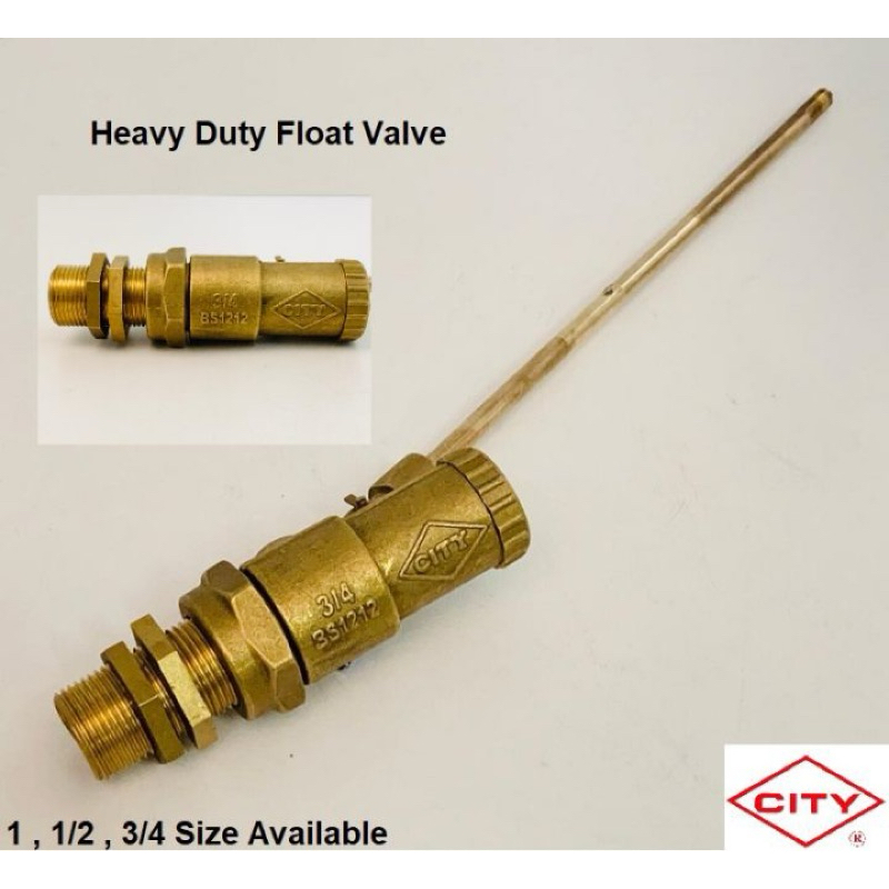 1/2” 3/4” 1” H/D CITY BRASS HEAVY DUTY FLOAT VALVE | Shopee Malaysia