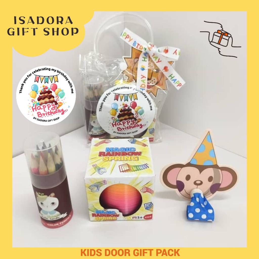 3 IN 1 Kindergarten Birthday Goodies Bag Gift Set Party Doorgift ...