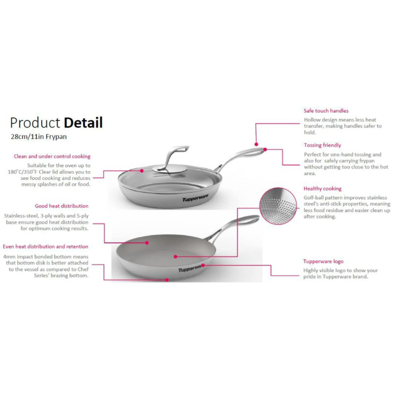 Tupperware Mastro Premium Cookware Mastro Phil Saucepan Frypan | Shopee ...