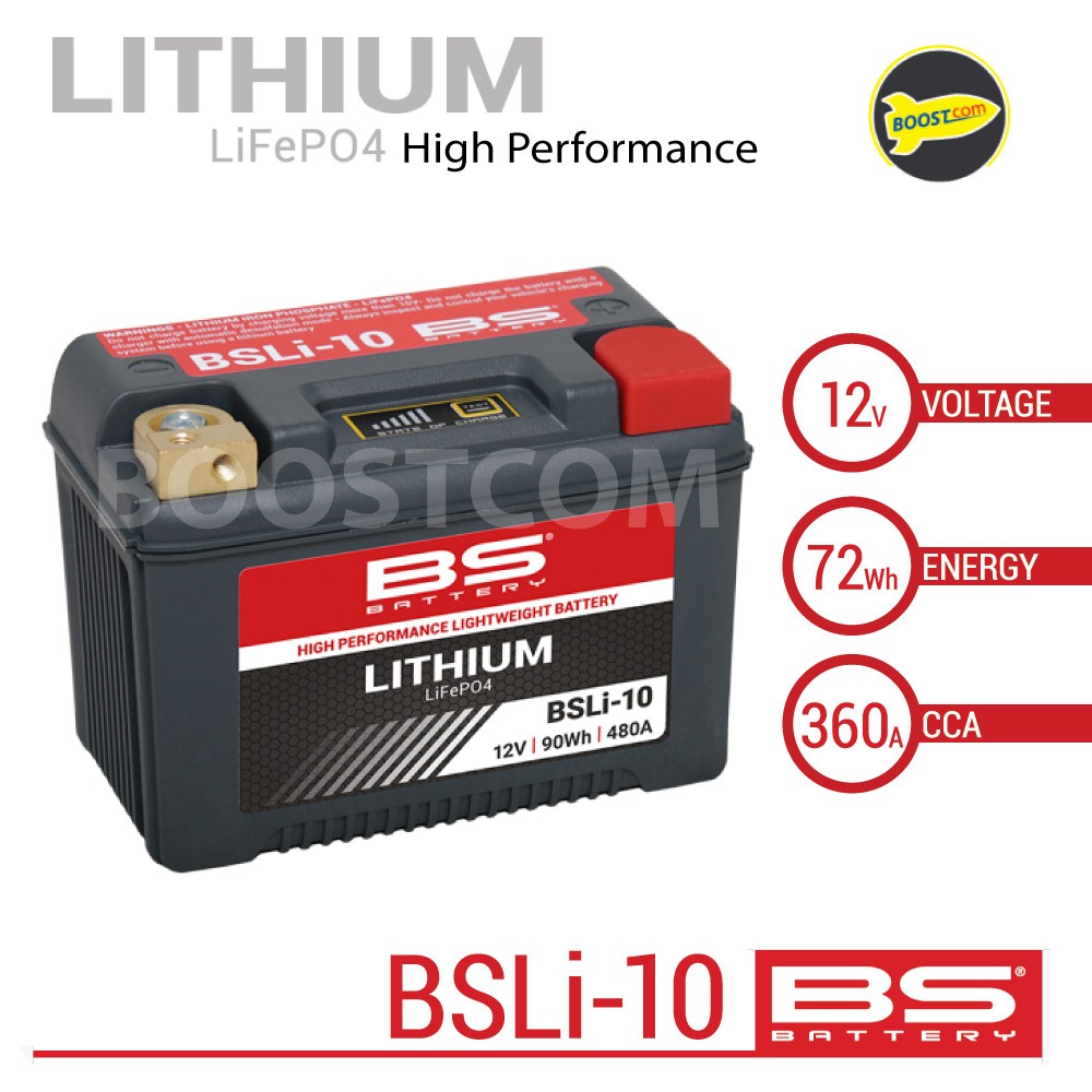 BS BATTERY BSLI-10 BS BATTERY LITHIUM BSLI-10 (Replaces YTX20,YTX20HL ...