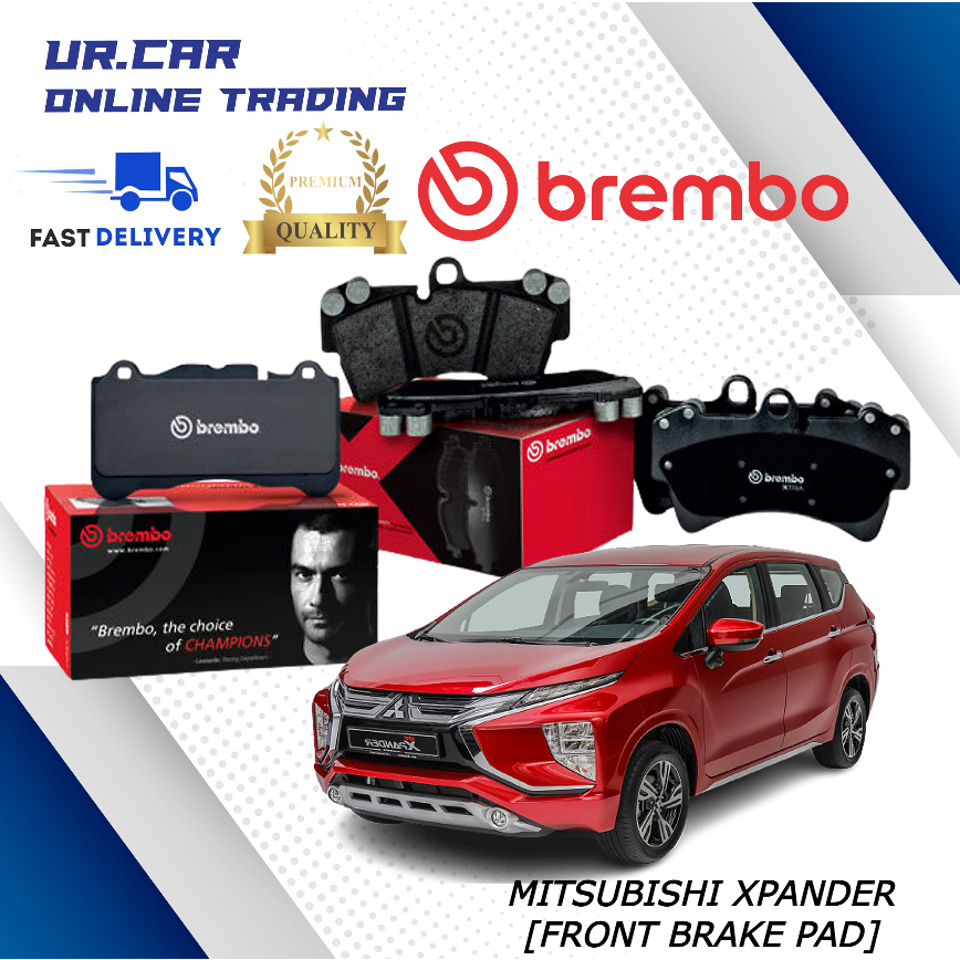 BREMBO MITSUBISHI XPANDER BRAKE PAD FRONT (DEPAN) 100% ORIGINAL BREMBO (PRICE FOR 4 PCS ...