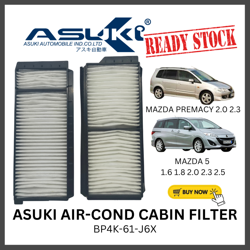 ASUKI Cabin Filter Mazda Premacy Mazda 3 Mazda 5 Mazda Biante Mazda ...
