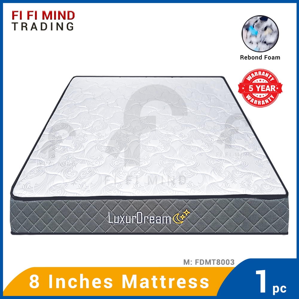 ForeLax LuxurDream 5 Inches 8 Inches Rebonded Foam Mattress Single ...