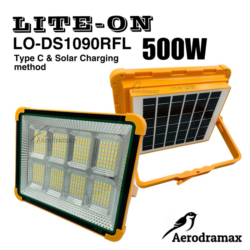 LITE-ON Solar Flood Light 500W | Shopee Malaysia