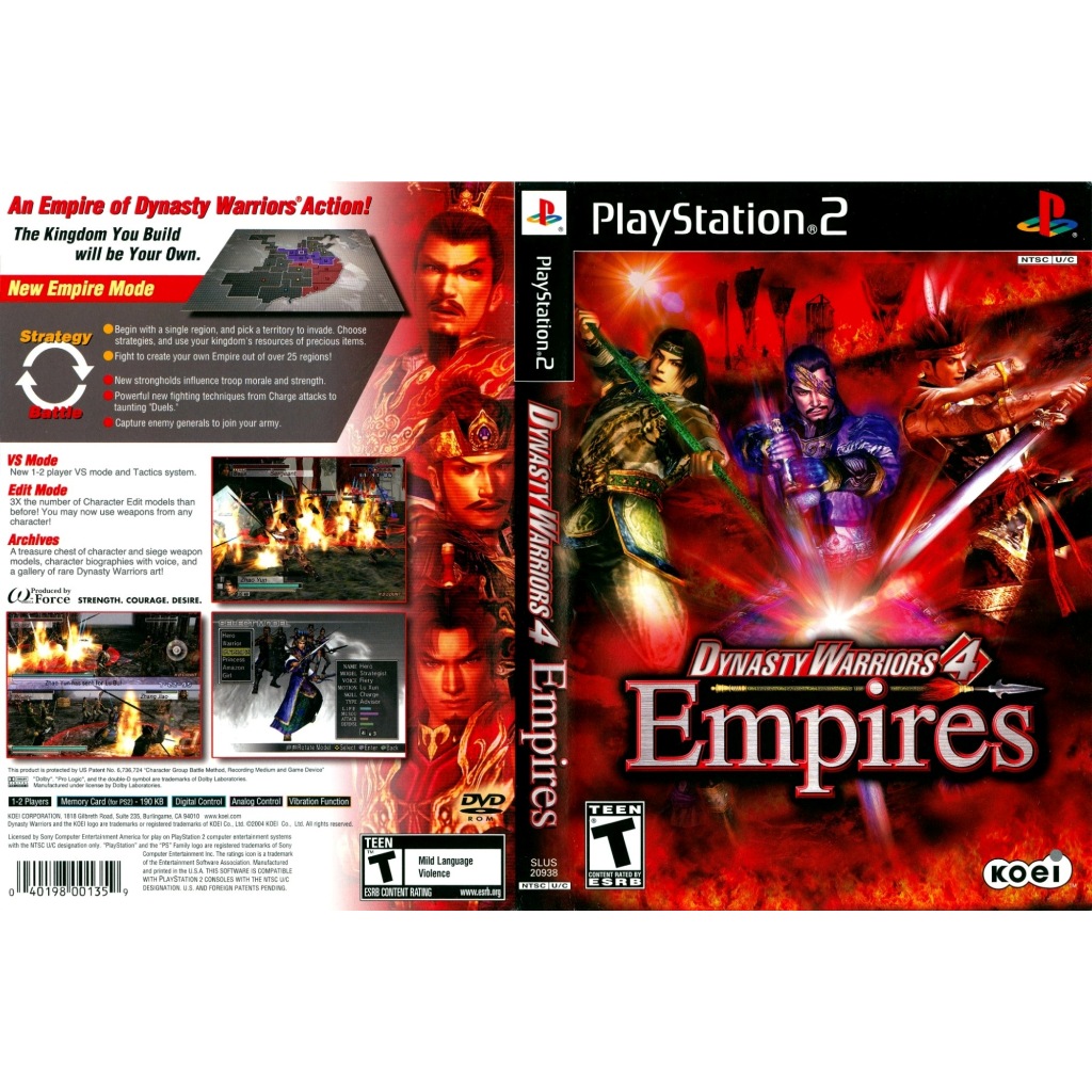 PS2 DVD Games Dynasty Warriors 4 - Empires | Shopee Malaysia