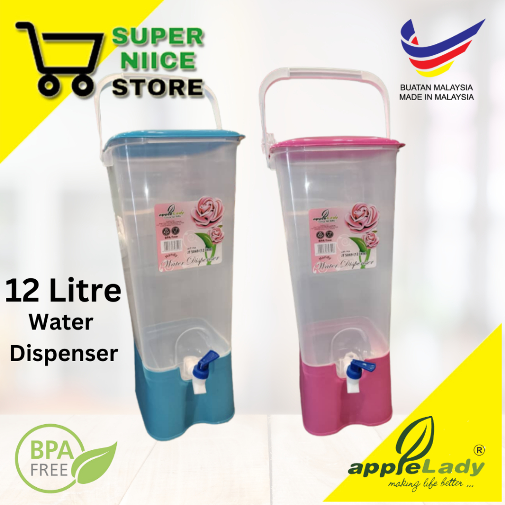 Water dispenser applelday air jug besar 12 litre bekas air container ...