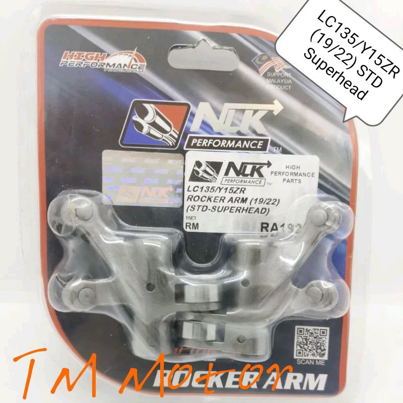 NLK Racing Rocker Arm (Superhead) LC135/Y15ZR, (19/22)/(20/23 & 22/25 & 23/26)/ (24/27 & 25/28 ...