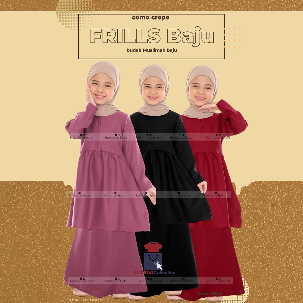 DRESS BUDAK BAJU KURUNG COMO CREPE(NEW ARRIVAL) | Shopee Malaysia