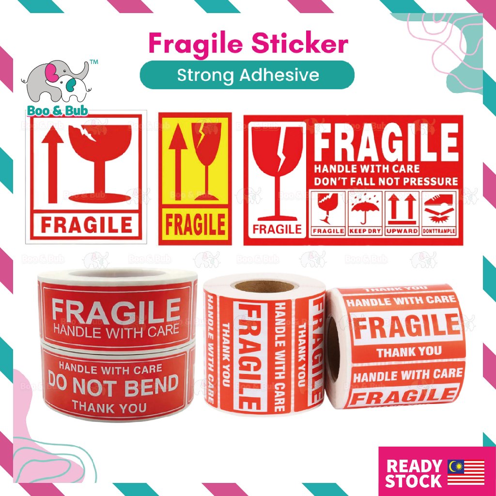 Fragile Sticker | Harga Murah Fragile Label | Handle With Care Sticker ...