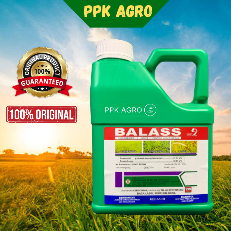 4L BALASS Kenso (Sama dgn Roundup Ecomax Ken up) Glyphosate 41% Rumput ...