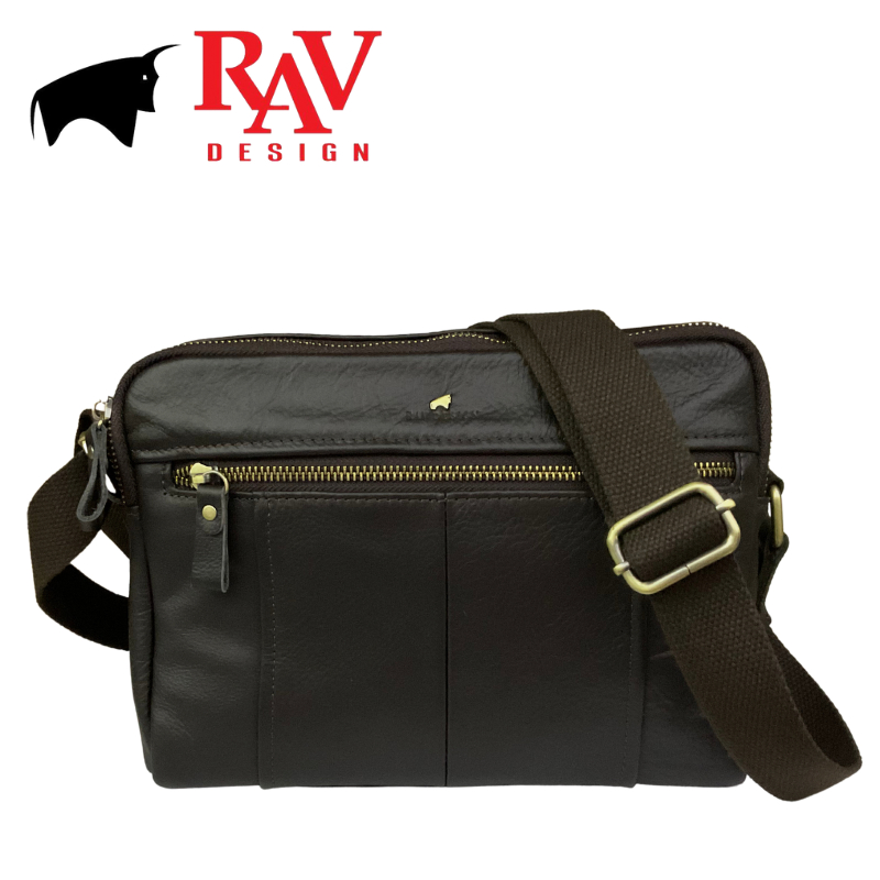 RAV Design Genuine Leather Shoulder Bag Sling Bag SIde Bag for Men ...