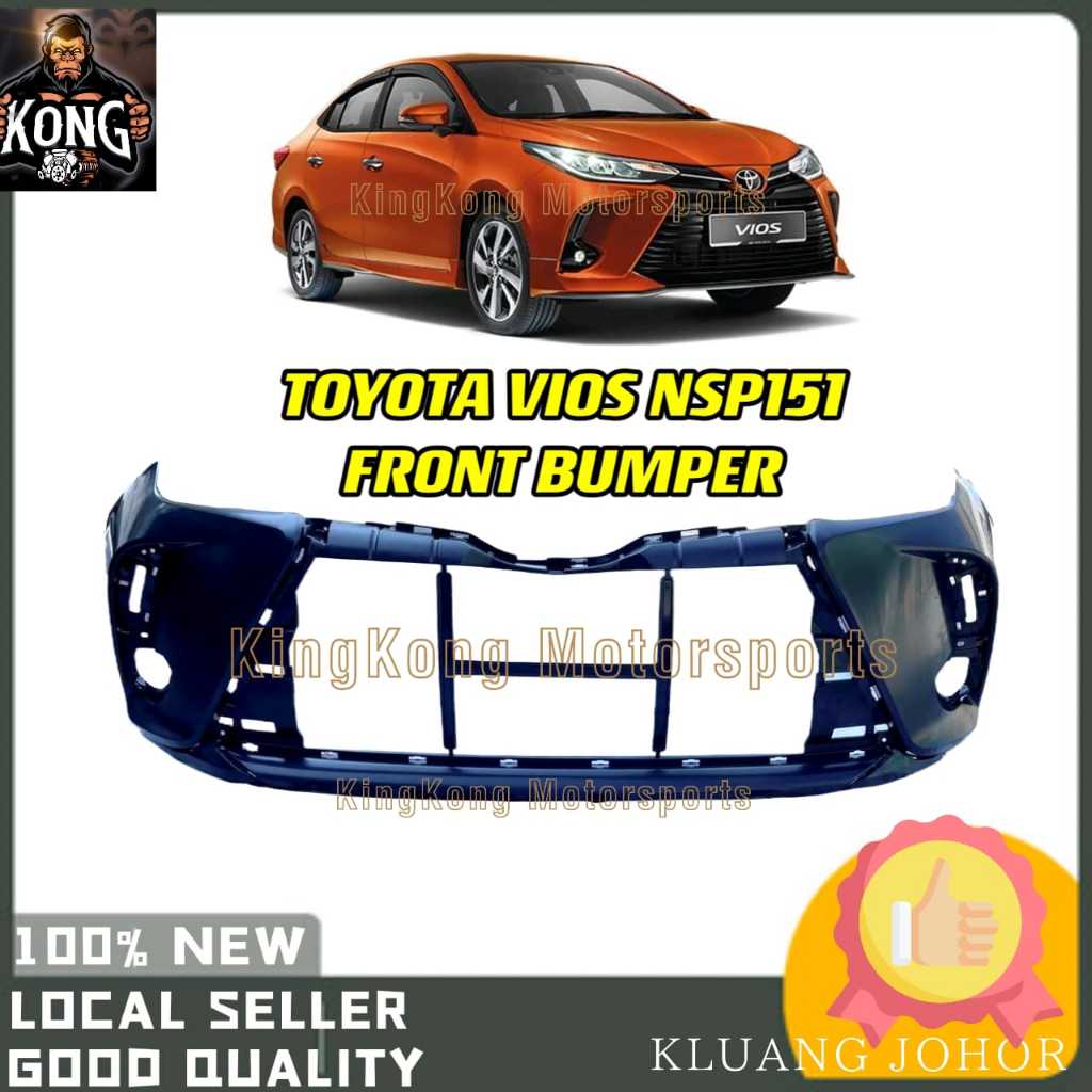 TOYOTA VIOS NSP151 2021 2022 2023 FRONT BUMPER DEPAN NEW BUMPER DEPAN ...