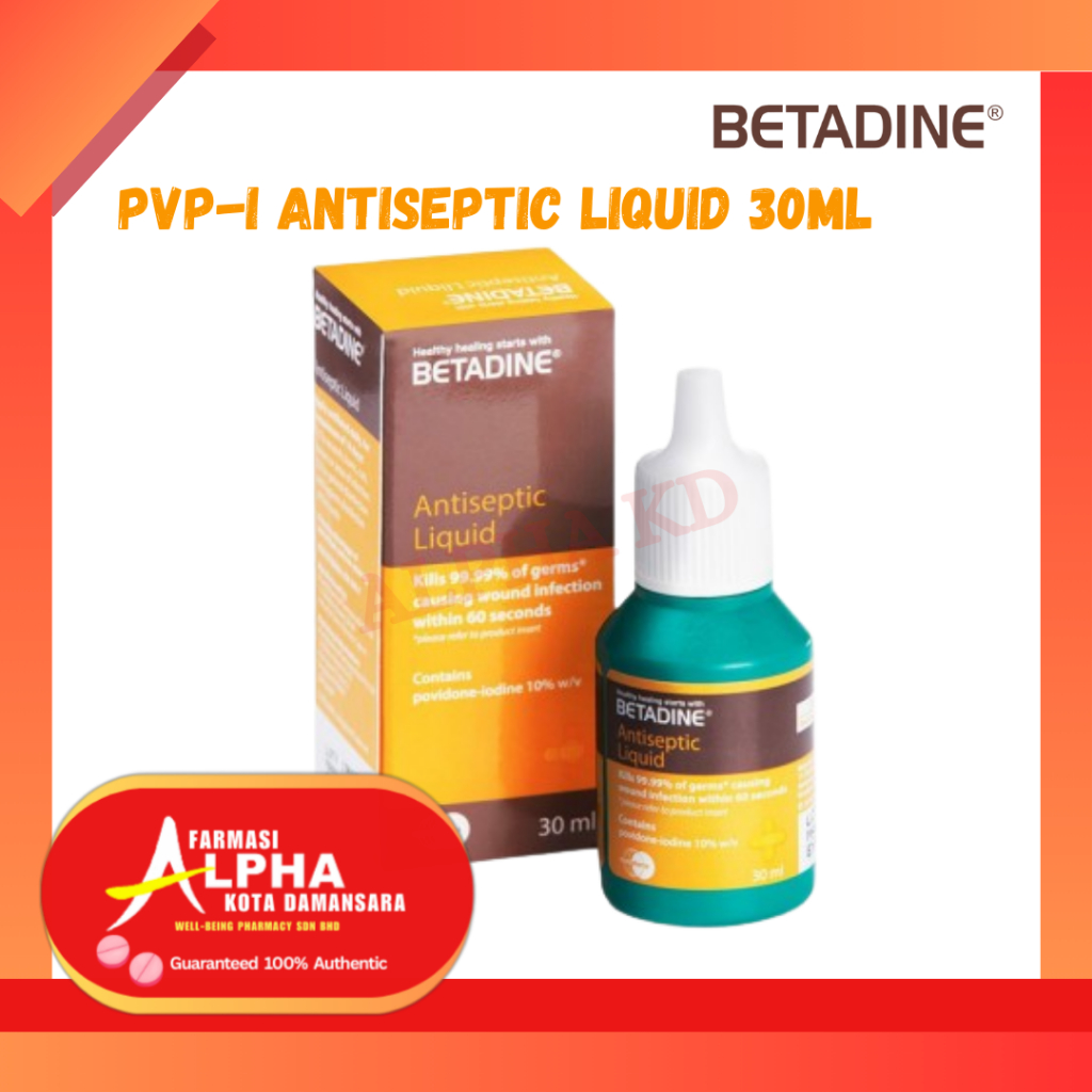 Betadine PVP-I Antiseptic Liquid 30mL | Shopee Malaysia