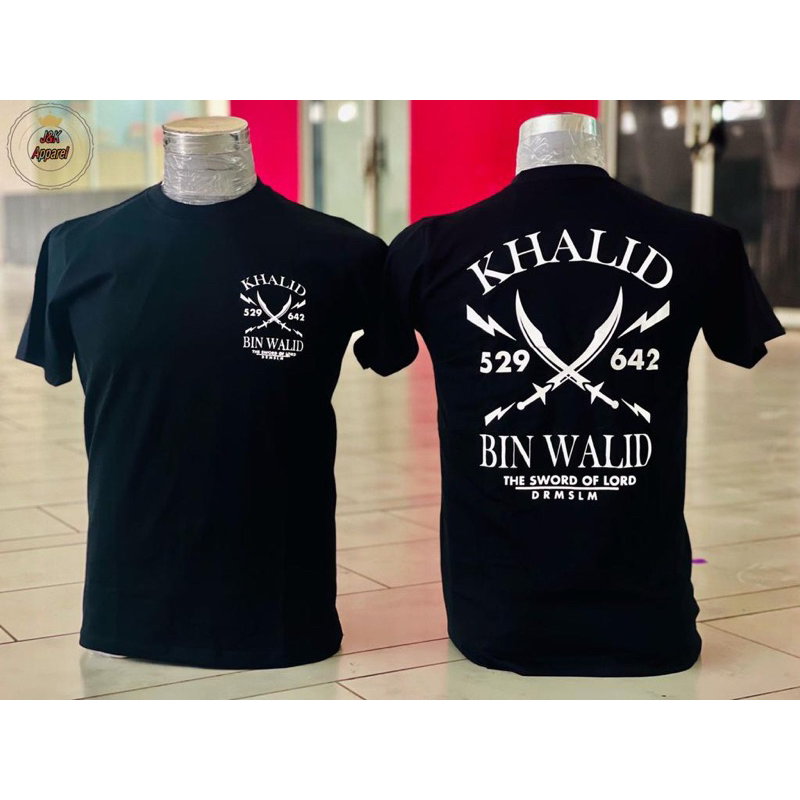 KHALID BIN WALID TSHIRT BARU 100%COTTON PREMIUM QUALITY🔥🔥🔥🔥🔥 | Shopee ...