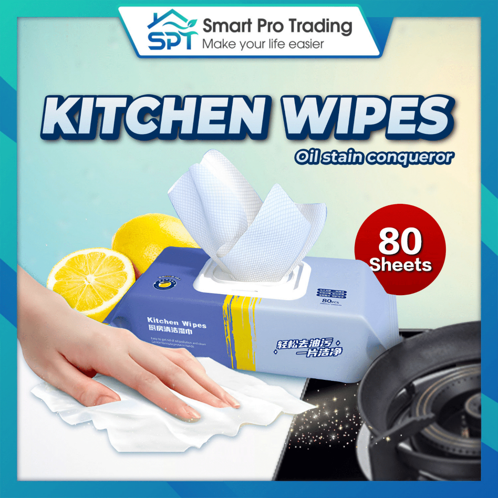 Extra Large 80 pcs Wet Kitchen Towel Tissue (Tisu Basah)/Tisu Dapur ...