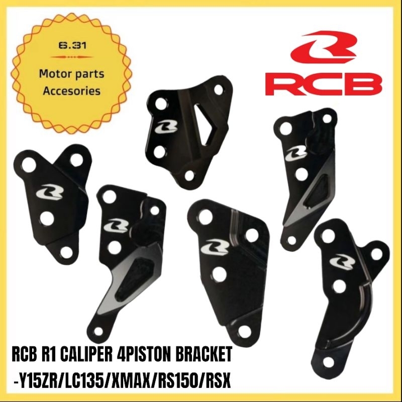 RCB R1 4 POT CALIPER SERIES BRACKET R1 267 298 BRACKET Y15ZR RS150 RSX ...