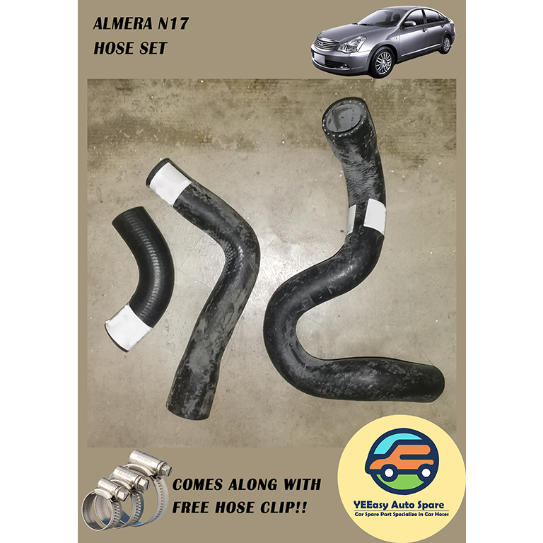 NISSAN ALMERA N17 - RADIATOR & BY PASS HOSE SET | Shopee Malaysia