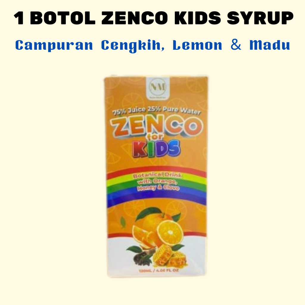 Zenco Syrup Minuman Herba Bunga Cengkih Lemon Madu mengurangkan batuk ...
