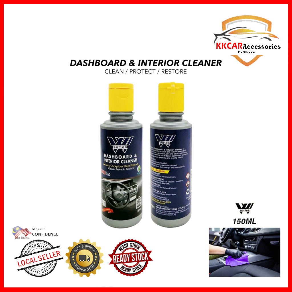 Waxco W Series Car Dashboard & Interior Cleaner Cockpit Restore 100ml ...