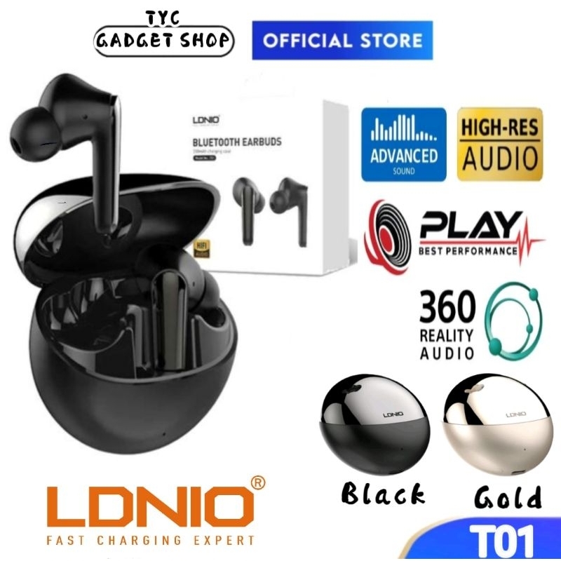 2023 NEW LDNIO T01 True Wireless Stereo Bluetooth Earbud in-Ear Earphone Waterproof Small ...