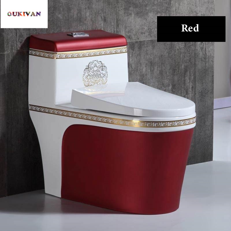Ceramic Sitting Toilet Luxury Multi Colors Europe Style Tandas Duduk ...