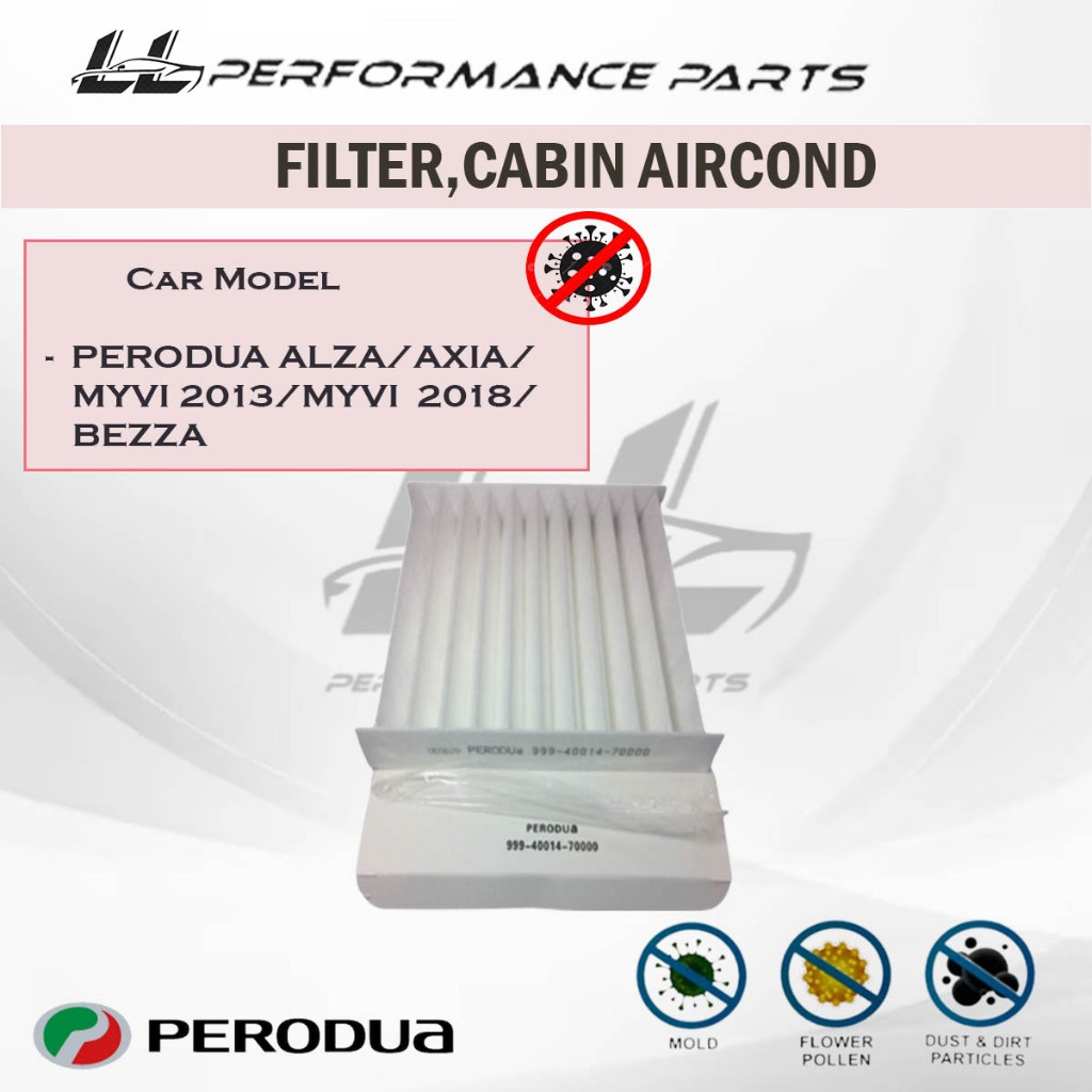 Cabin Air Filter For Perodua Alza, Axia, Myvi 2013, Bezza, Myvi 2018 ...