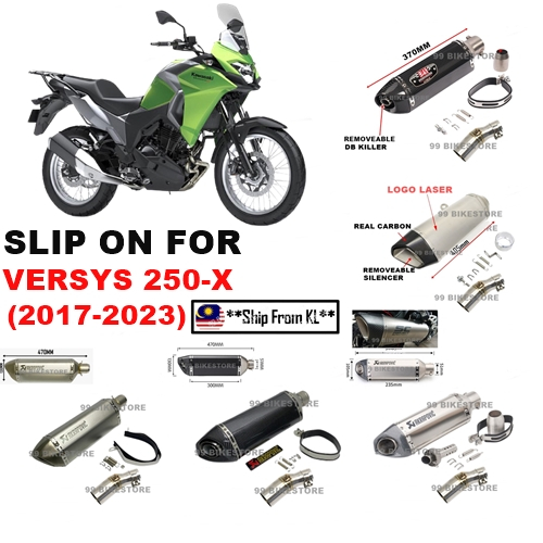 Slip on For Kawasaki Versys 250/250X 2017 2019 2023 Exhaust Muffler Set ...