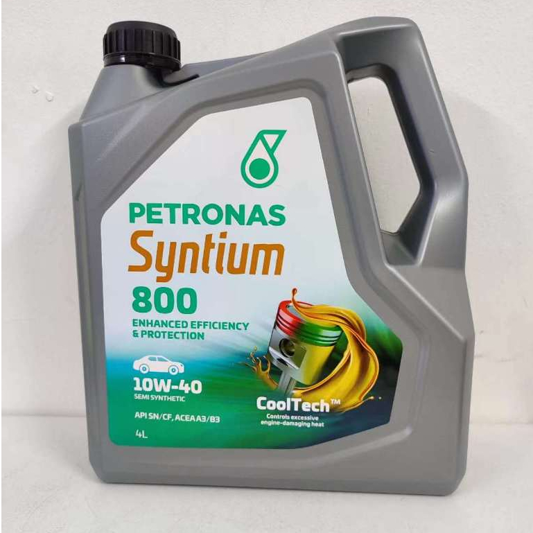 New Packing Petronas Syntium 800 Semi Synthetic SN10w40 Engine Oil 4L ...