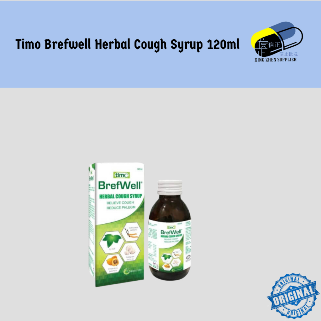 Timo Brefwell Herbal Cough Syrup 120ml | Shopee Malaysia