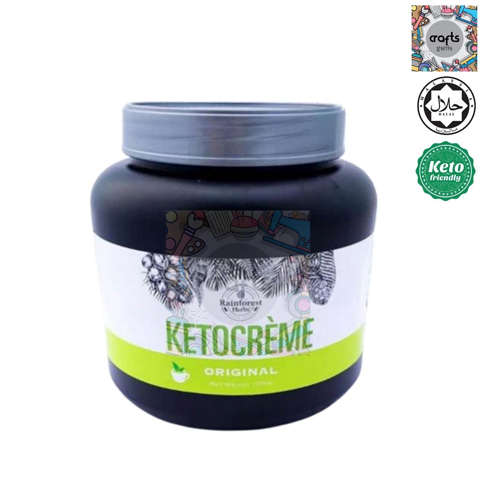 RAINFOREST HERBS Ketocreme Unflavored MCT Powder 1kg -Sugar Free, Low Carb and Ketogenic Diet ...