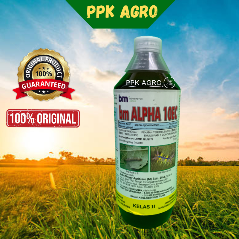 1L BM ALPHA 10EC ALPHA-CYPERMETHRIN 10%w/w Racun Kumbang Racun Serangga Badan Besar BEHN MEYER ...