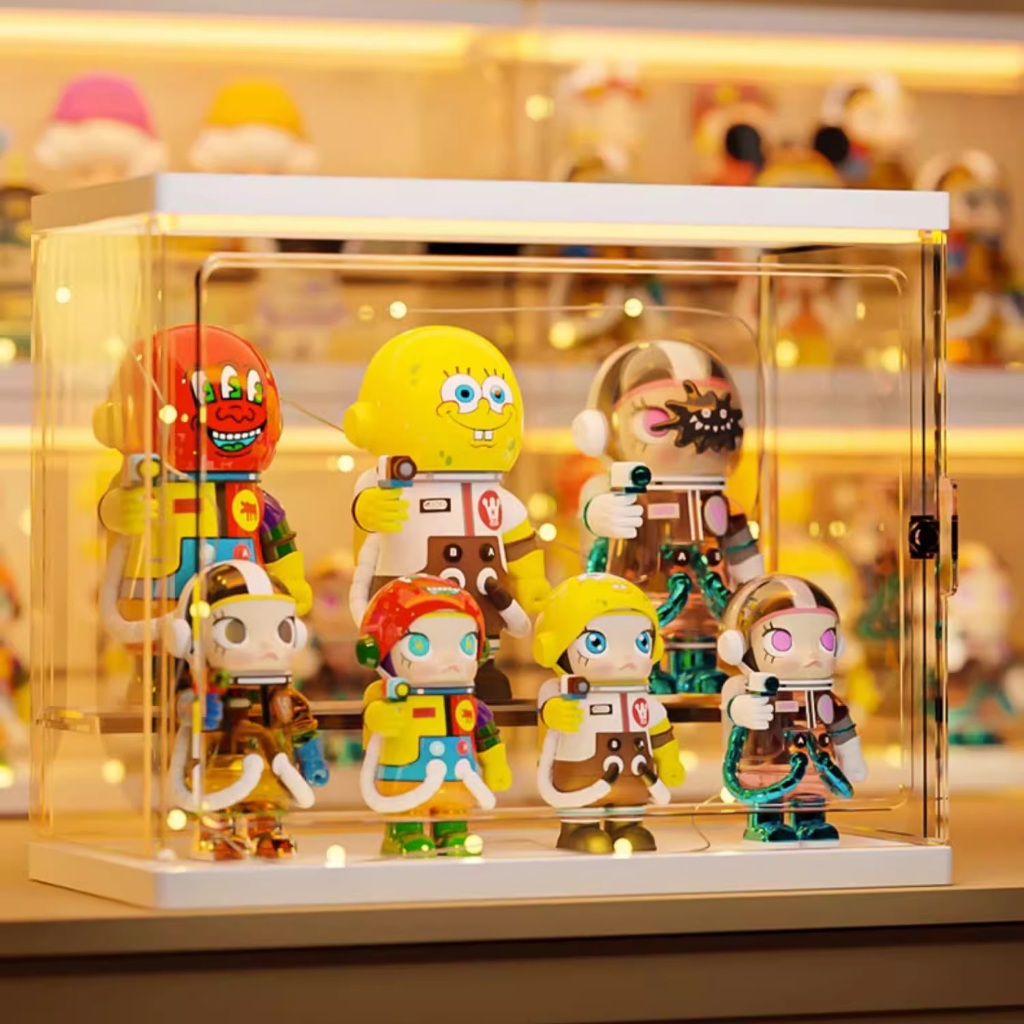 Pop Mart Toy Display Storage Box Transparent Case Doll Dust Proof ...